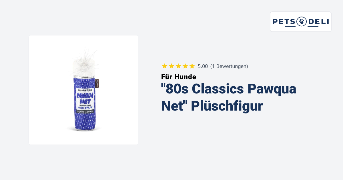 Hundespielzeug "80s Classics Pawqua Net" Plüschfigur von P.L.A.Y ...